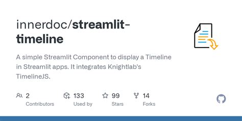 Github Innerdocstreamlit Timeline A Simple Streamlit Component To