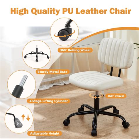 Sweetcrispy Small Office Computer Desk Chair