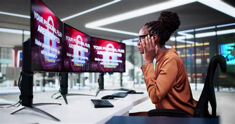 Ransomware Malware Attack And Breach Stock Image Image Of Malware Black 328049375