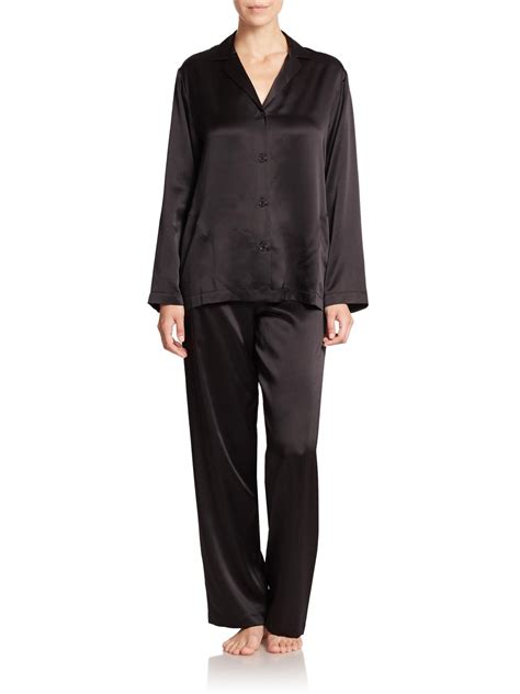 La Perla Silk Pajamas In Black Lyst