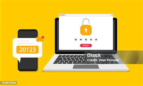 Two Steps Authentication Concept With Laptop And Smartphone
