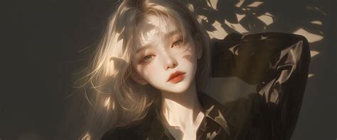 唯美暗色系动漫少女长发3440x1440带鱼屏壁纸图片编号340886 壁纸网