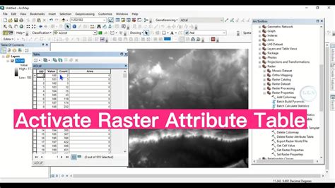 Build Raster Attribute Table To Any Image In Arcgis Youtube