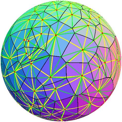 Vonoroi Tessellation Voronoi Diagram Geometry Graphic