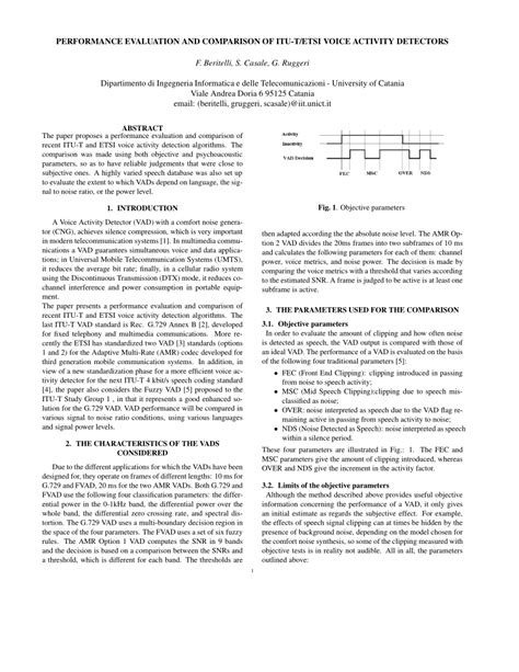 Pdf Performance Evaluation And Comparison Of Itu T Etsi Voice