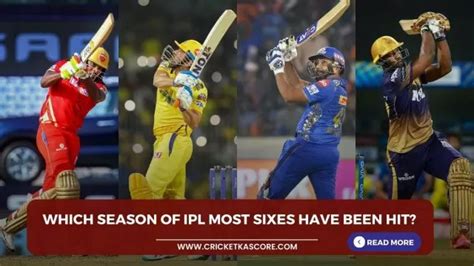 Which Season Of Ipl Most Sixes Have Been Hit