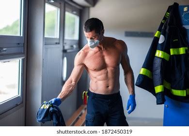 Naked Fireman Images Stock Photos Vectors Shutterstock