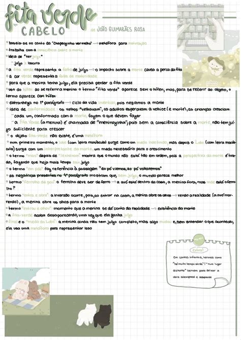 Aesthetic Note Taking From Literature Class Uso Do Hifen Cores Fita