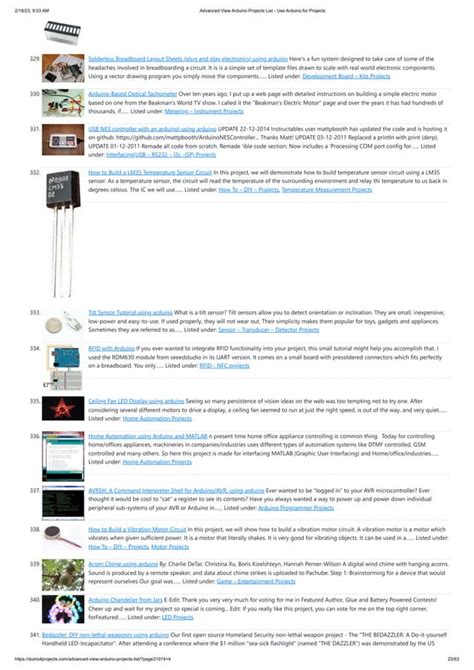 Advanced View Arduino Projects List Use Arduino For Projects 4pdf
