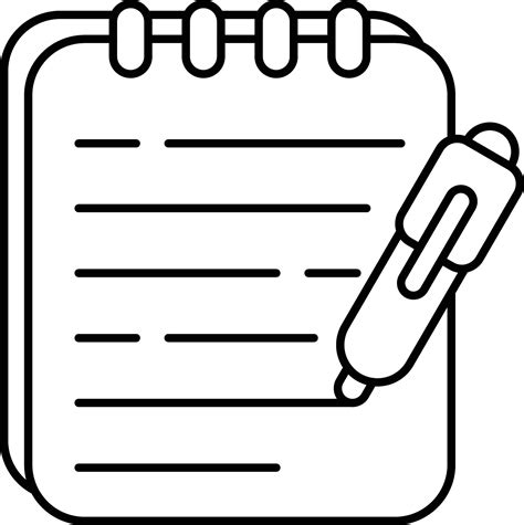 Note Book Line Icons Design Style 27143052 Vector Art At Vecteezy