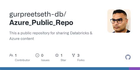 Github Gurpreetseth Dbazurepublicrepo This A Public Repository For Sharing Databricks