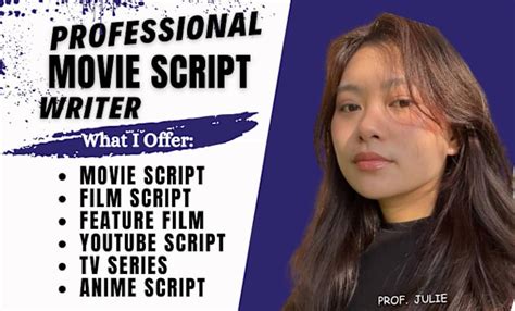 Write Screenplay Film Script Movie Scriptwriter Screenwriting Script