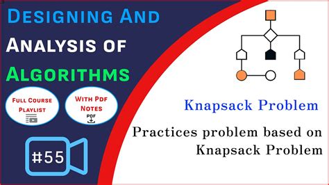Knapsack Problem With Example Greedy Techniques Algorithm In Daa Youtube