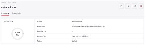 Volumes Virtuozzo Cloud Docs