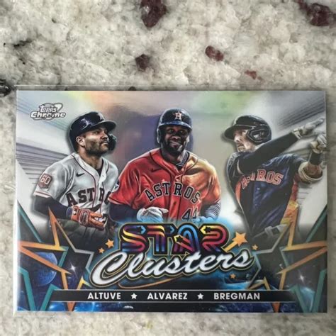 2023 Topps Chrome Cosmic Star Clusters Altuve Alvarez Bregman Sc 11
