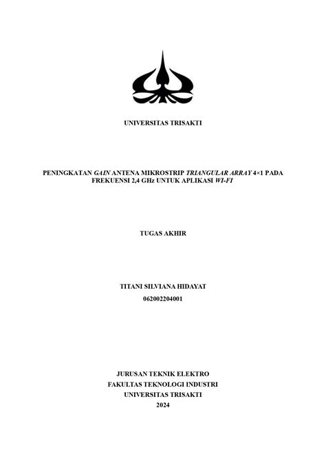 REPOSITORY KARYA ILMIAH USAKTI