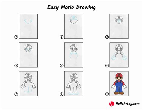 How To Draw Mario For Beginners
