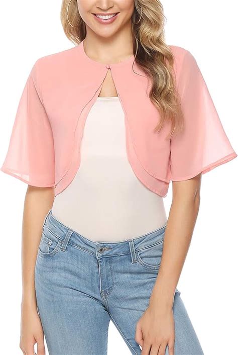 Amazonca Pink Shrugs Sweaters Clothing Shoes And Accessories