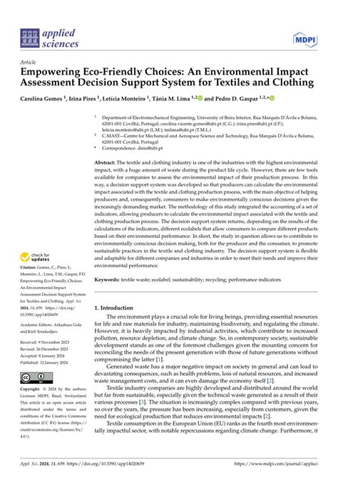 Pdf Empowering Eco Friendly Choices An Environmental Impact