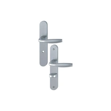 Ensemble De Porte Sur Plaque New York Wc Aspect Inox F9 1810300m