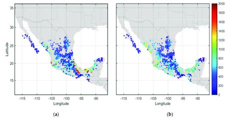 Mean Annual Precipitation Measured By A Rain Gauges And B Gpm