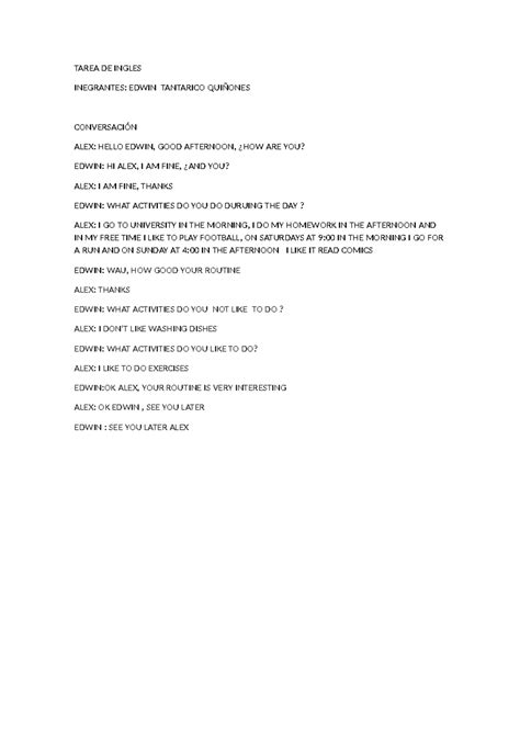 AC S14 Semana 14 Tarea Tarea Cosas Que Me Gustan Y Que No Me Gustan PA7 TAREA DE