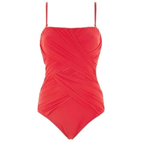 Gottex Lattice Bandeau Swimsuit Fashion Swimsuits Retro One Piece