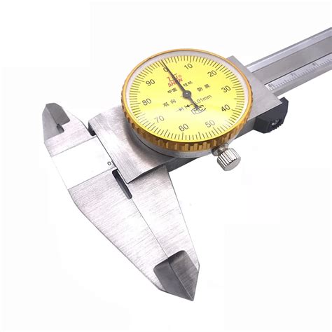 다이얼 캘리퍼스 0 150mm 001mm 0 200 300mm 고정밀 산업 스테인레스 스틸 버니어 캘리퍼스 충격 방지 측정