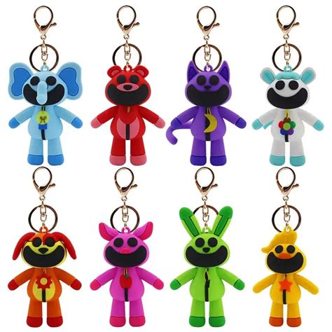 Botu Anime Smiling Critters Figure Keychain Game Hopscotch Catnap