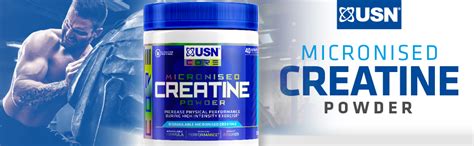 USN Micronized Creatine Monohydrate Powder, Unflavoured - 500g, Energy ...