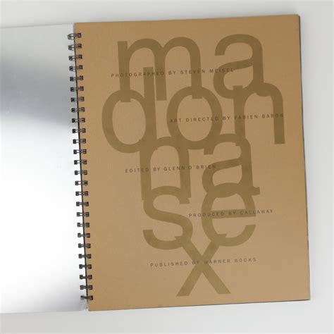 Madonna Sex Steel Cover Edition Book