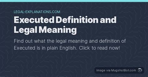 Executed Meaning