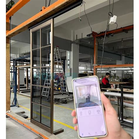 HDSAFE Golden Interior Sensor Glass Automatic Sliding Door System Hotel