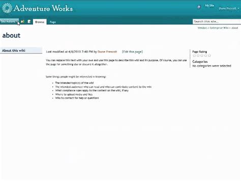 sharepoint 2010 enterprise wiki site template overview ootb epc group