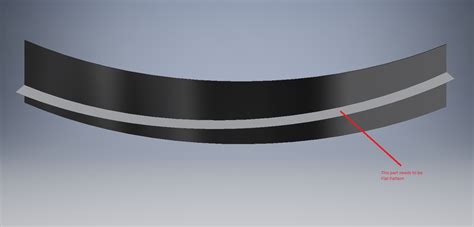 solved sheet metal flat pattern of curved surface autodesk community