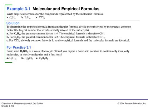 Molecular Formula Examples
