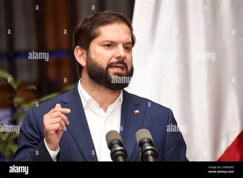 Santiago Rm Chile 20th Nov 2024 The President Of Chile Gabriel