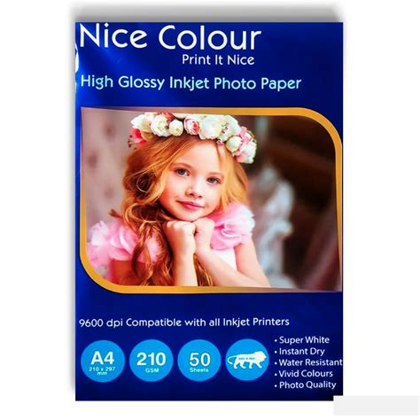 Premium A High Glossy Inkjet Photo Paper Gsm Sheets