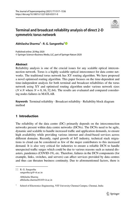 Pdf Analysis Of Broadcast Reliability For Data Center Inter Connect