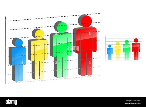 Vector Illustration Of Statistical Graph With Increasing Stock Vector