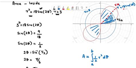 SOLVED Find the area of the region that lies inside both curves r sin θ r