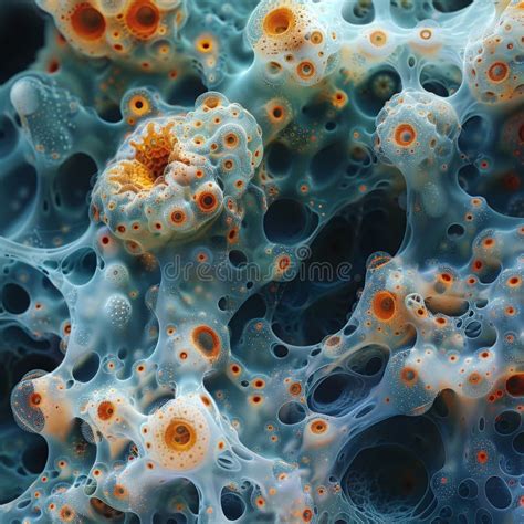 A Close Examination Of A Sponge With Many Tiny Holes Stock Image