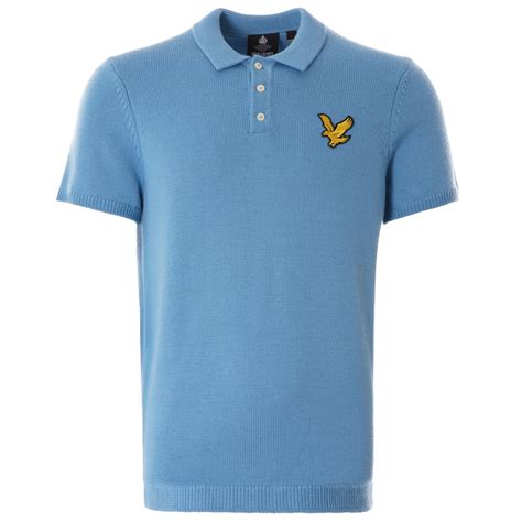 Lyle & Scott x Stuarts London Knitted Polo | Dark Sky | KN1384V-W462