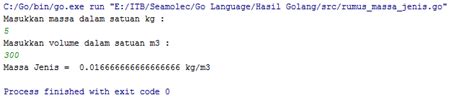 Source Code Perhitungan Massa Jenis Dalam Go Lang Deviepsubiyanti