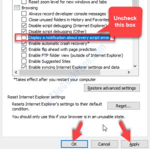 Fix Not Responding Due To A Long Running Script Error On Ie