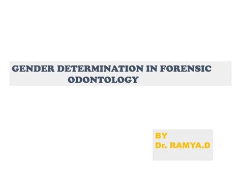 Sex Determination From Skull And Mandible Pptx