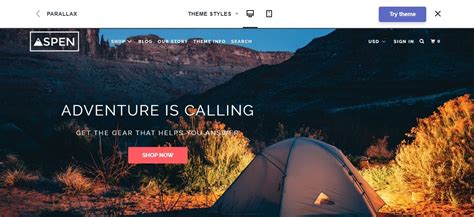 Parallax Shopify Theme Beautiful Effects For Your Store