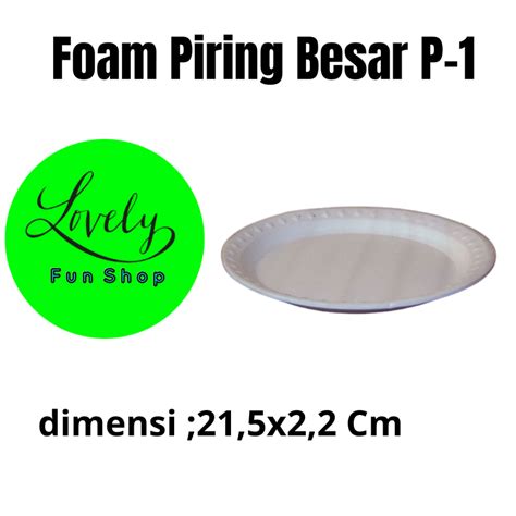 Jual Foam Piring Besar P 1 Styrofoam Sterofoam Gabus Instan Kurir