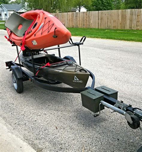 Diy Kayak Trailer From Jet Ski Trailer ~ Making Of Wooden Boat