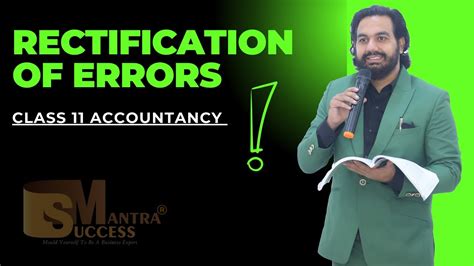 Rectification Of Errors Class 11 Accounts CA Manish Kalra YouTube